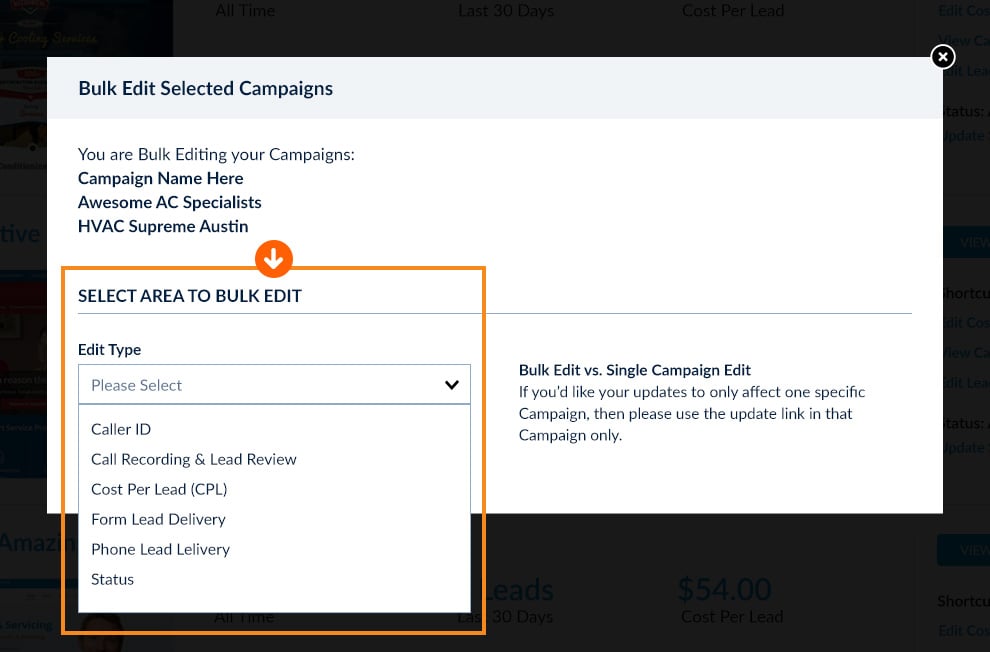 Using the Campaigns Manager